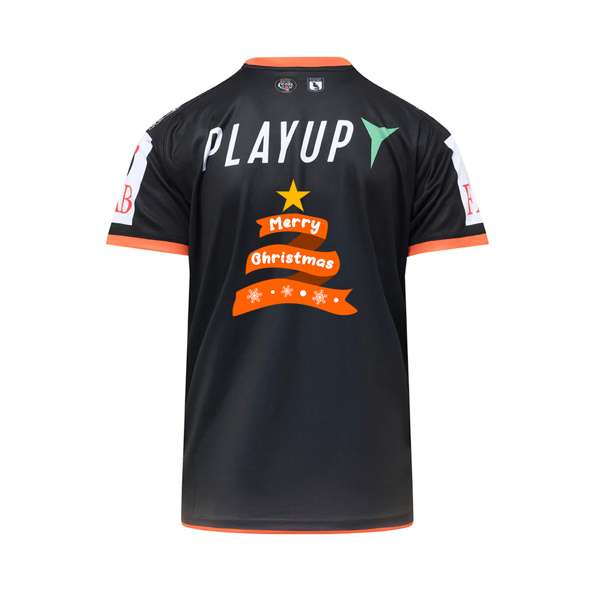 Christmas Edition NRL Wests Tigers 2024 Home Shirt - IRUGBYAU