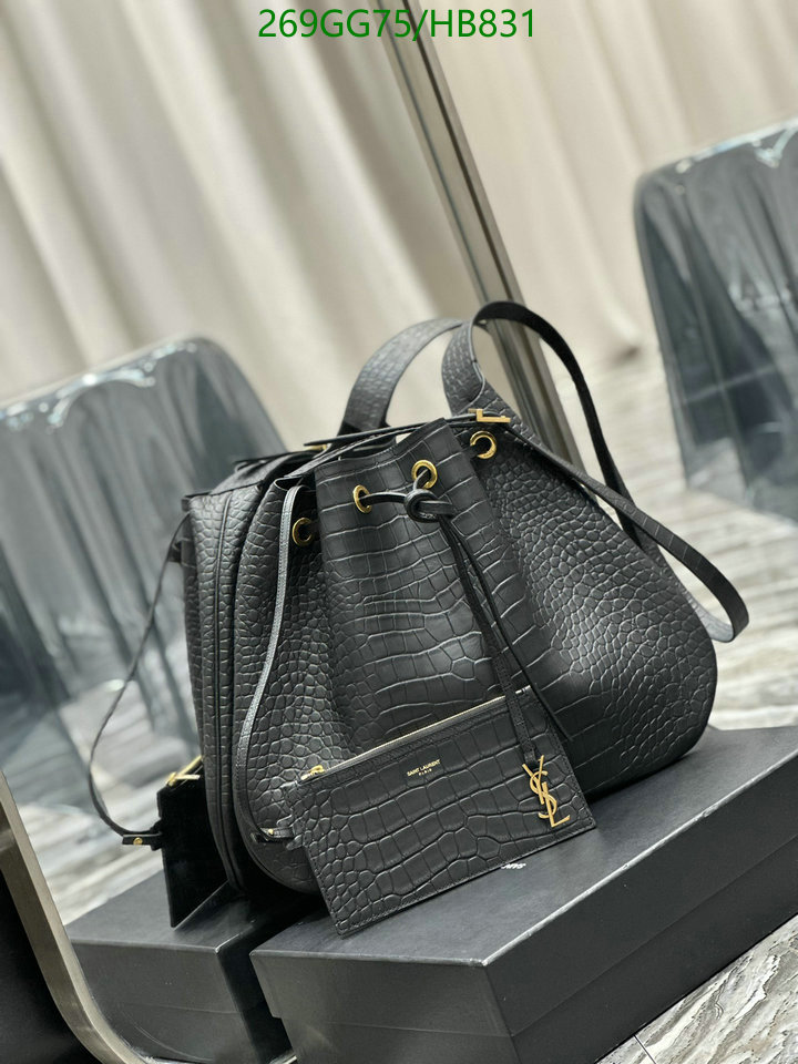 Saint Laurent Large flat hobo bag Mirror 1:1