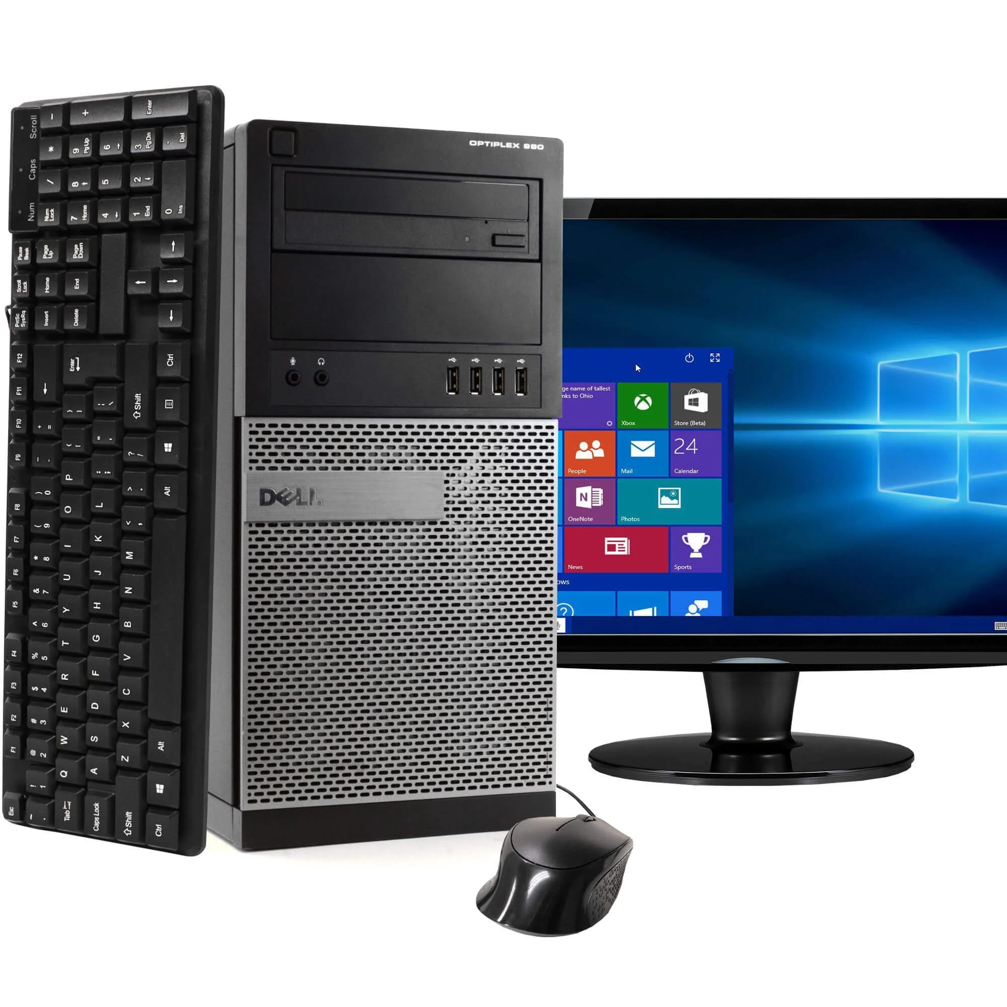 Dell OptiPlex 990 Tower Computer PC Windows 10 Home 64 Bit with 22 ...
