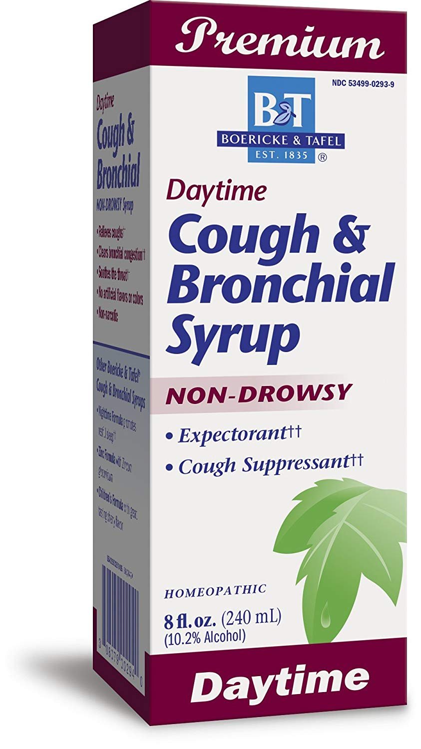 Nature's Way Boericke Tafel Daytime Cough Bronchial Syrup, Cough ...