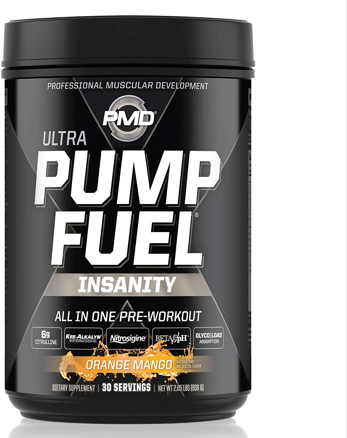 PMD Sports Ultra Pump Fuel Insanity - Pre Workout Drink Mix For Energy ...
