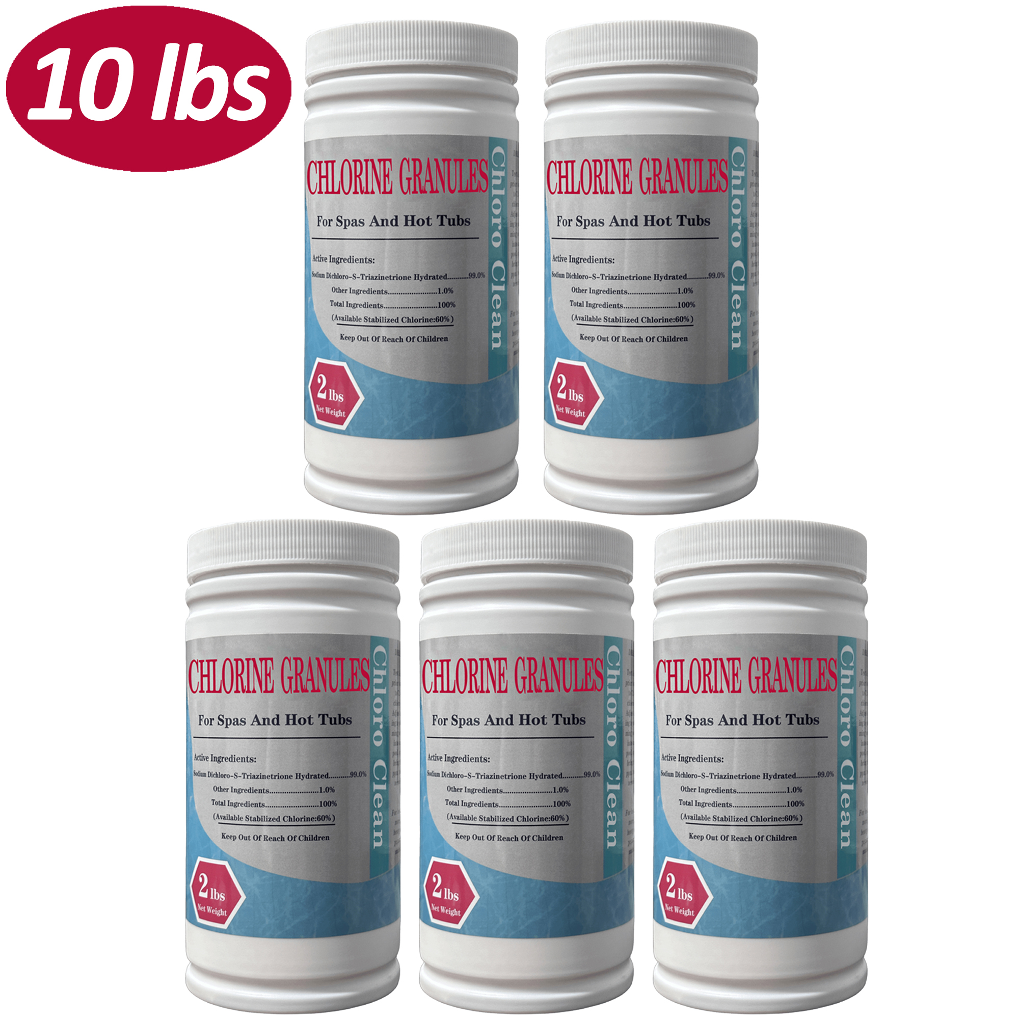 Alicacho 10 lbs Chlorine Granules for Spa Chlorinating Granules for Hot ...