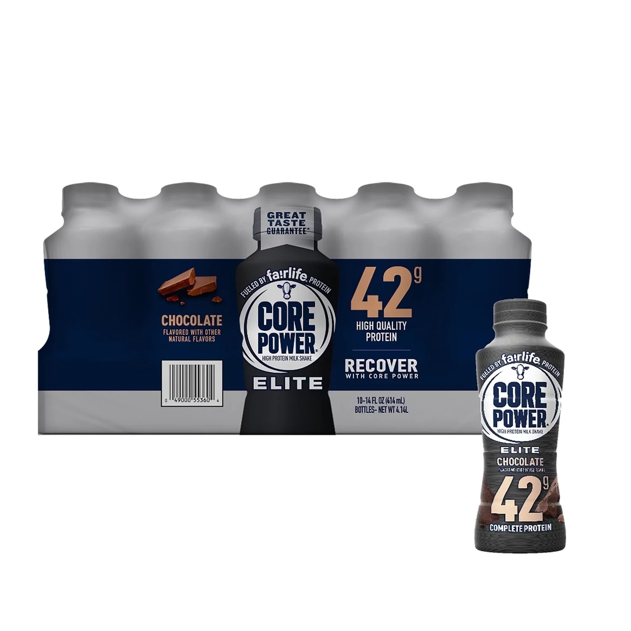 Core Power Elite Chocolate Protein Shake 14 Fluid Ounce (Pack of 10 ...