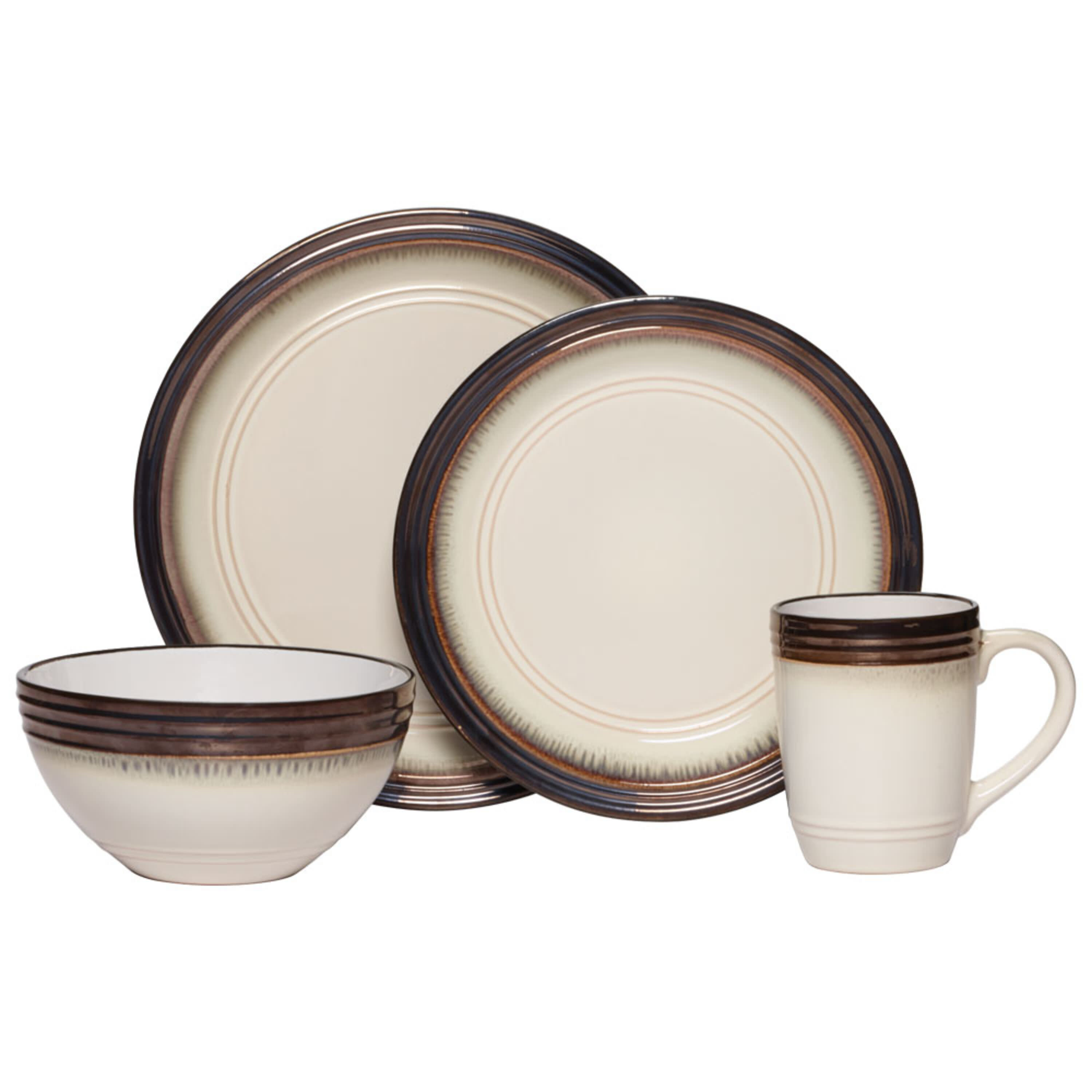 Mikasa Gourmet Basics Bailey 16-Piece Dinnerware Set - Overstock Kansas ...