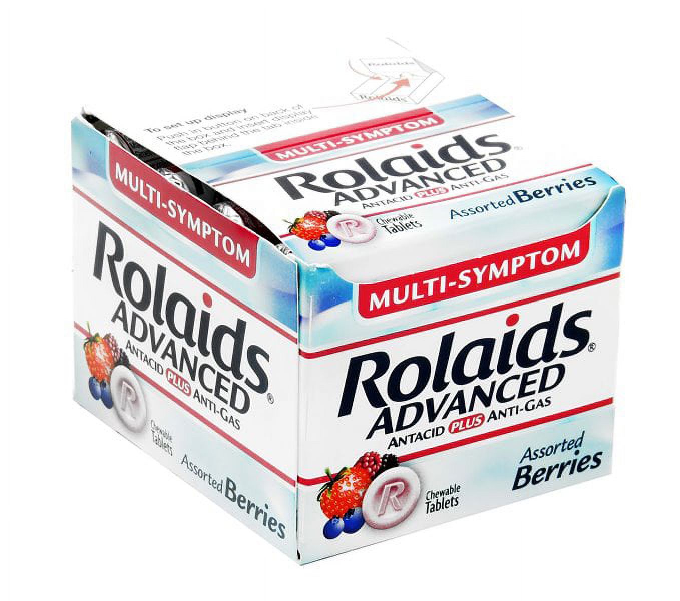 Rolaids Advanced multi-symptom Antacid Plus anti-gas Tablets Mixed ...