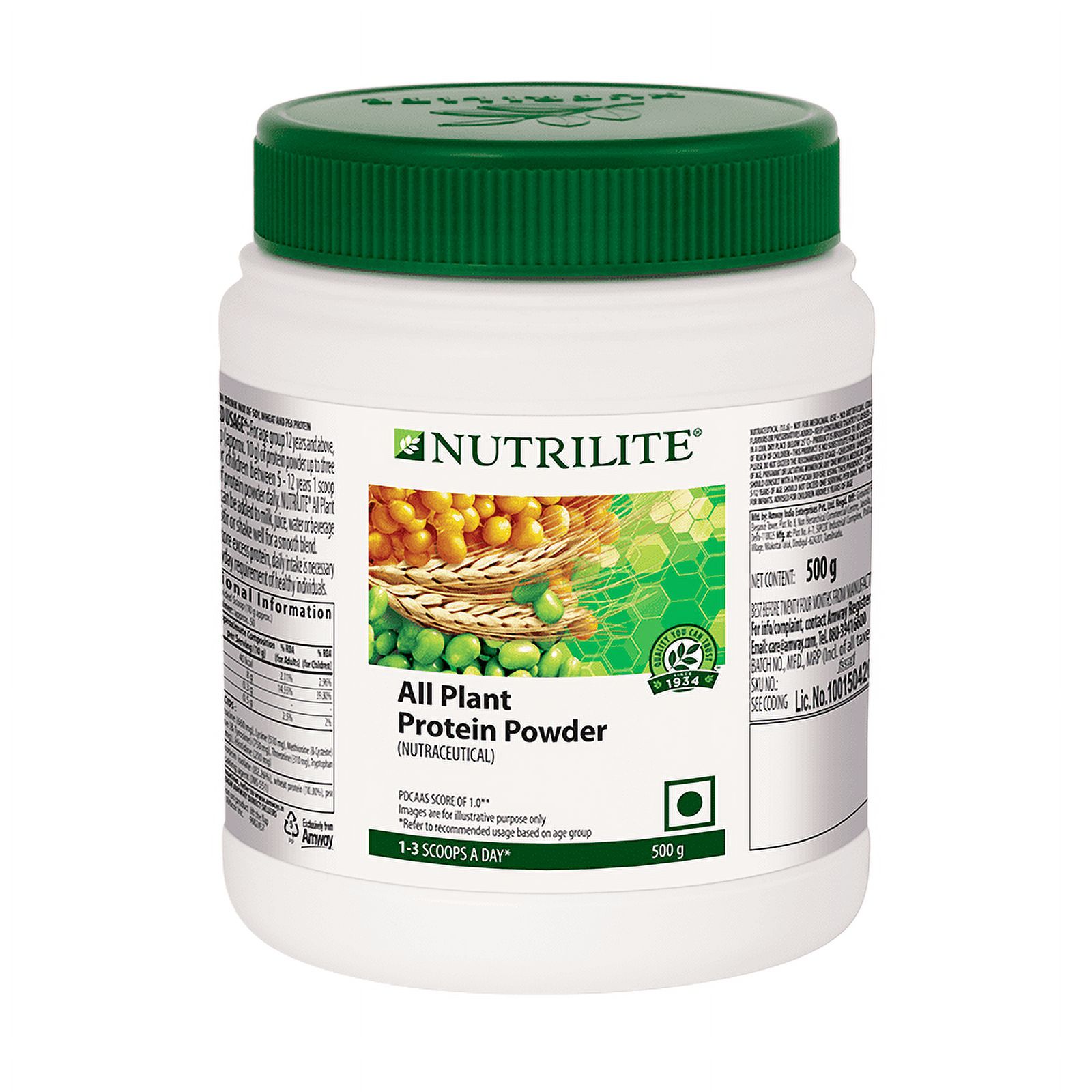 Amway NUTRILITE All Plant Protein Powder 500 gm - Overstock Kansas