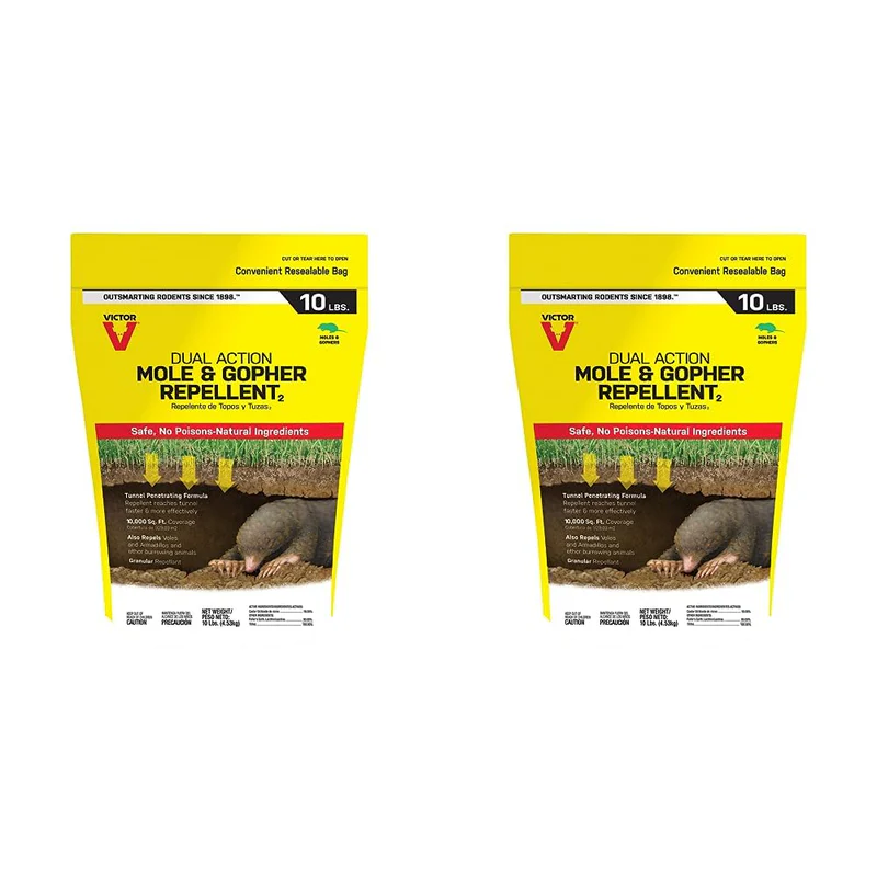 Victor M7002-2 Mole, Gopher, Vole, and Other Burrowing Animals Outdoor ...