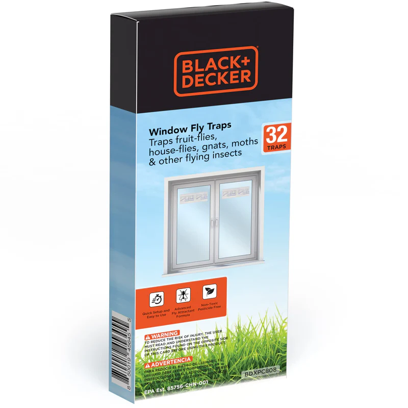 BLACK+DECKER Fly Traps for Indoors- Fruit Fly Traps & Fly Trap for ...