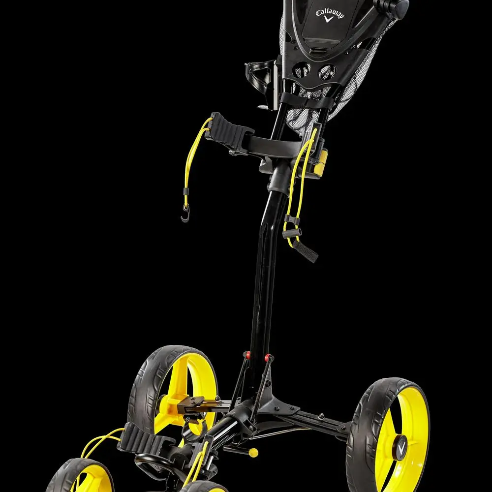 Callaway Trek Compact Push Cart, Black and Yellow - Overstock Kansas Outlet