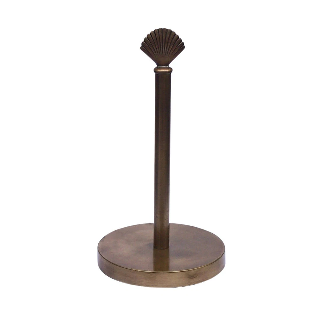 Antique Brass Sea Shell Extra Toilet Paper Stand 16" - Overstock Kansas ...
