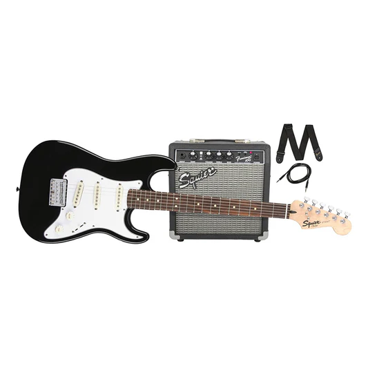 Squier Stratocaster Short Scale Strat Beginner Pack with Frontman 10G ...