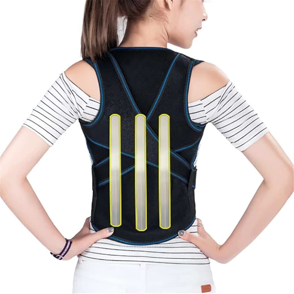 Back Lumbar Support Belt Posture Corrector Neoprene Vest Orthopedic ...