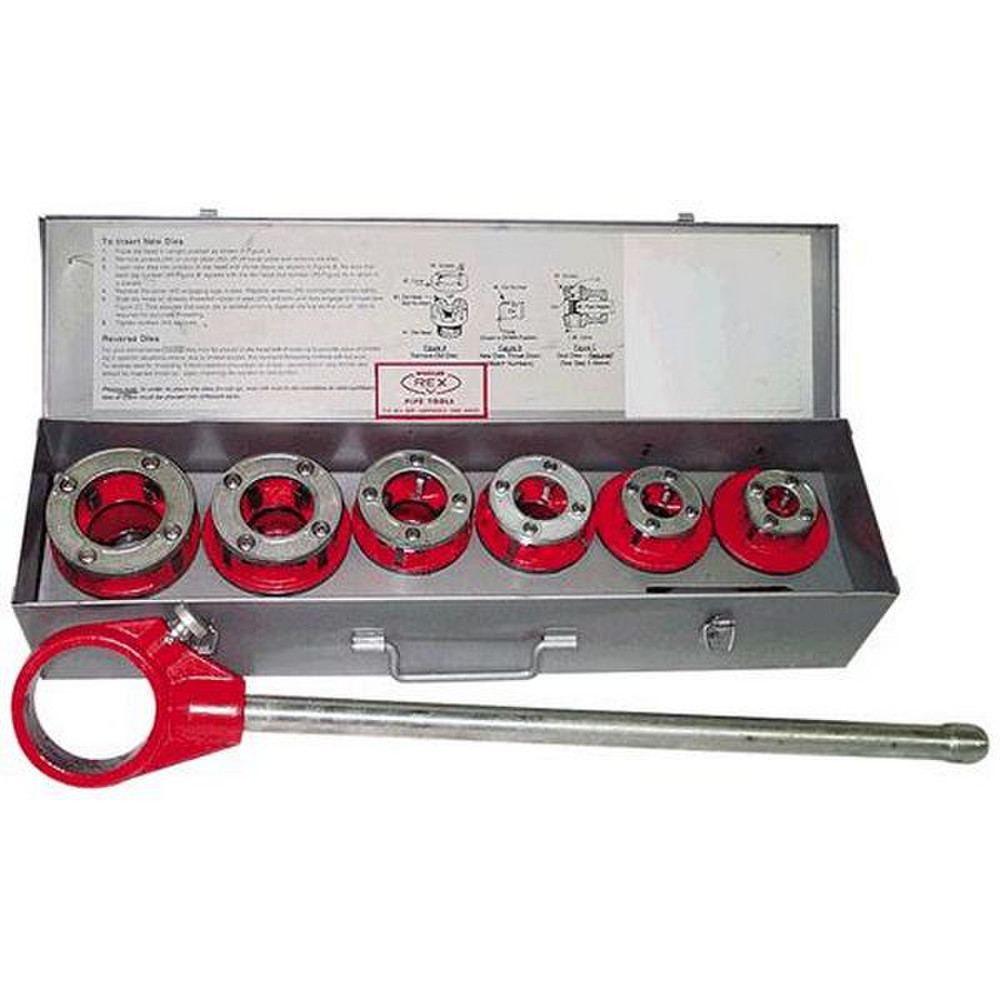 Manual Ratchet Threader Set complete with Tool Box 1" - 2", Wheeler Rex ...