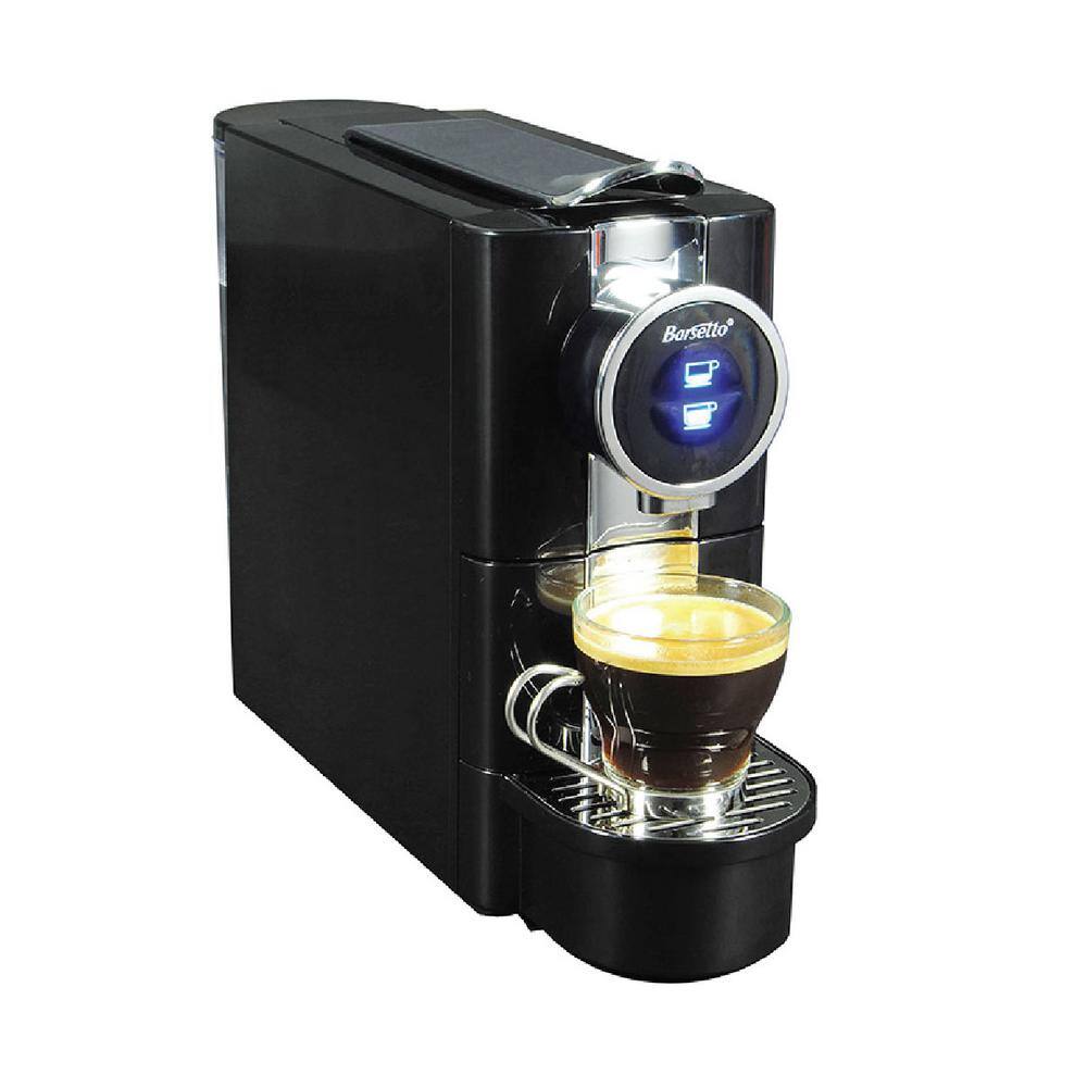 Barsetto Black Stainless Steel Single Serve Espresso Machine (1 CUP ...