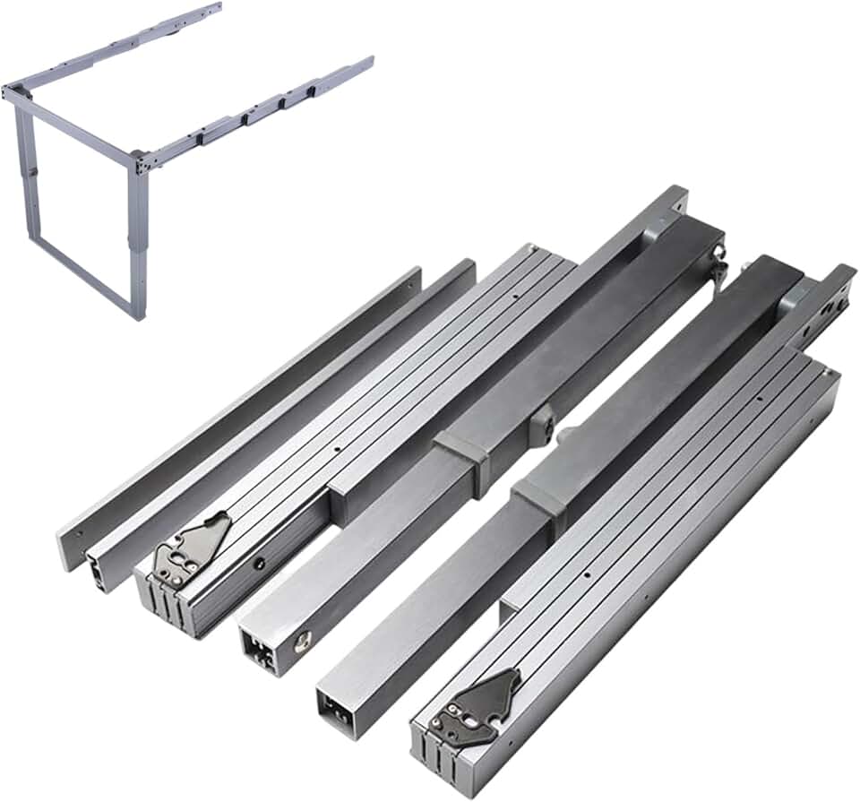 180lb Capacity Full Extension Table Slide Hidden Retractable Dining ...