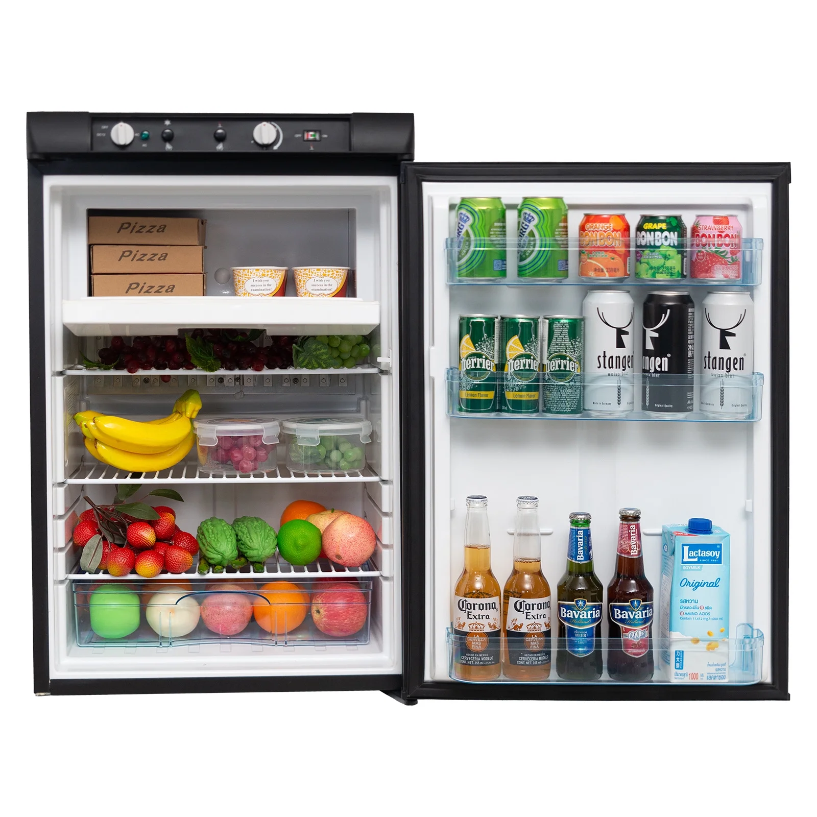 Smad Propane Refrigerator 3 Way Fridge Gas/12V/110V 3.5 Cu.ft Outdoor ...