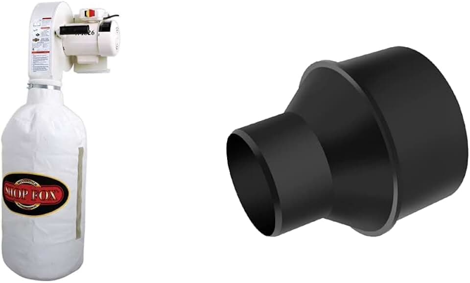 Shop Fox W1826 Wall Dust Collector, 2.5 Micron Filtration & POWERTEC ...