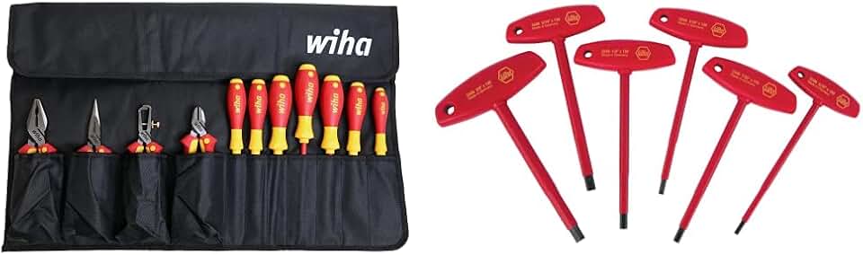 Wiha Insulated Industrial Pliers, Drivers & Hex Wrench Set (15 Piece ...