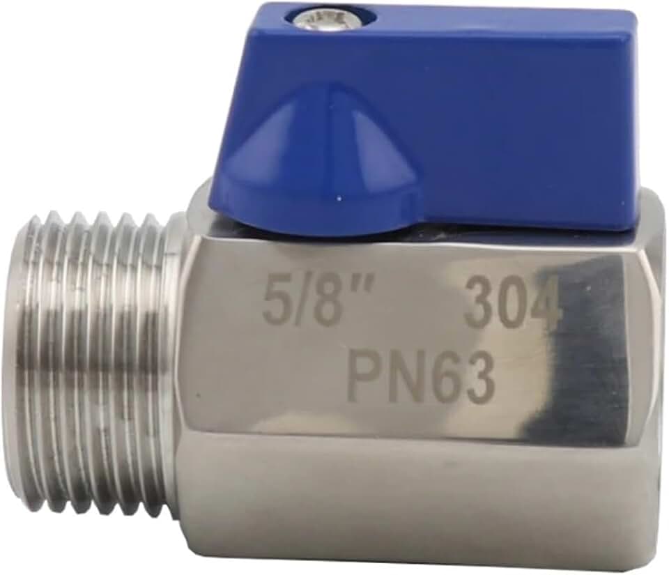 Ball Valve PN63 5/8 "BSP Sanitary Globe Valve, Threaded From Inside To ...