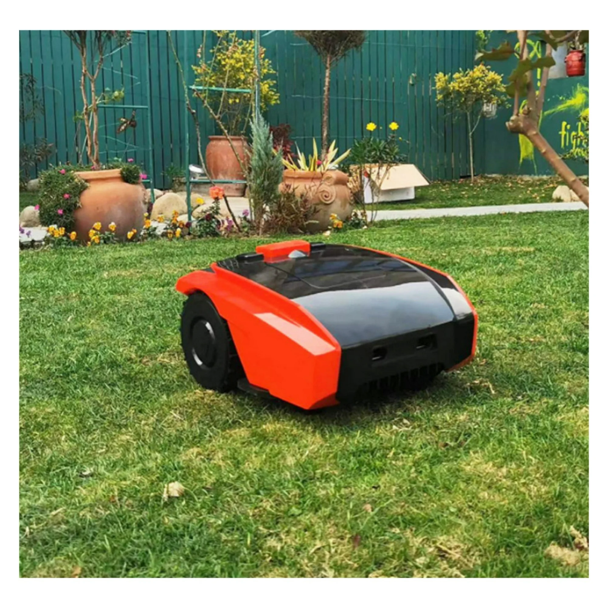 Lawn Mower Automatic Rechargeable Robot Mower With Docking Station ...