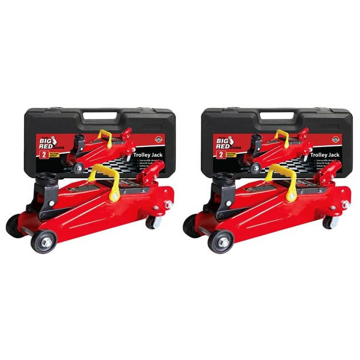 Torin Jacks Big Red 2 Ton Hydraulic Swivel Trolley Floor Jack with ...