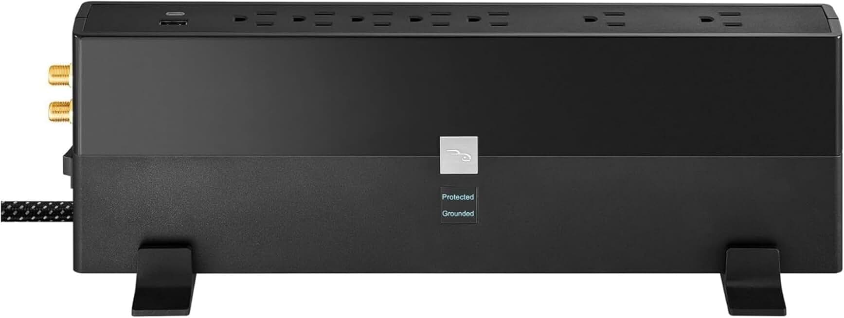 Rocketfish 7-Outlet/1-USB-C/1-USB 3,600 Joules Surge Protector ...
