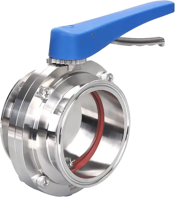DERNORD Butterfly Valve with Blue Trigger Handle Stainless Steel 304 ...
