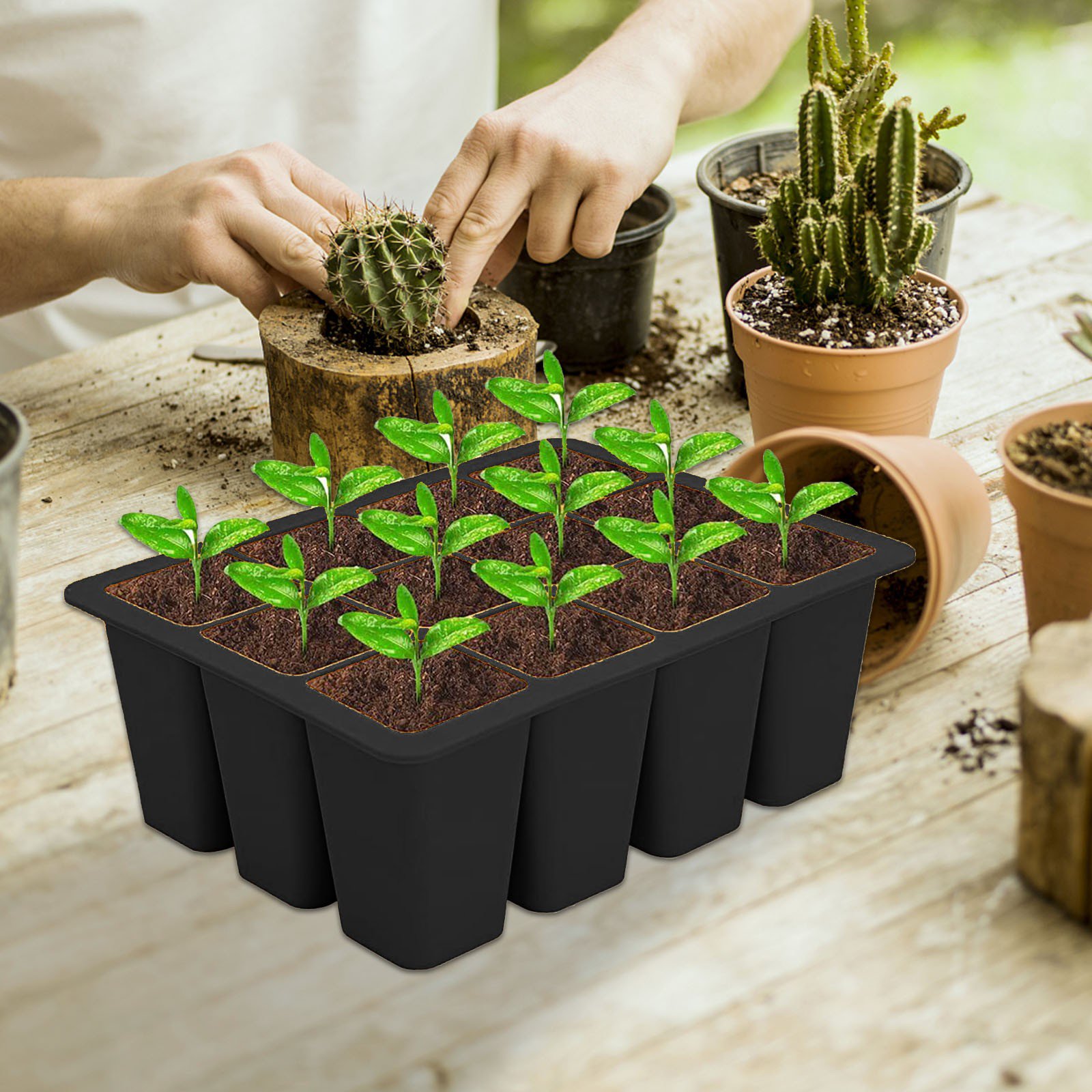 horticultural products Silicone Starting Tray Reusable Starting Trays ...
