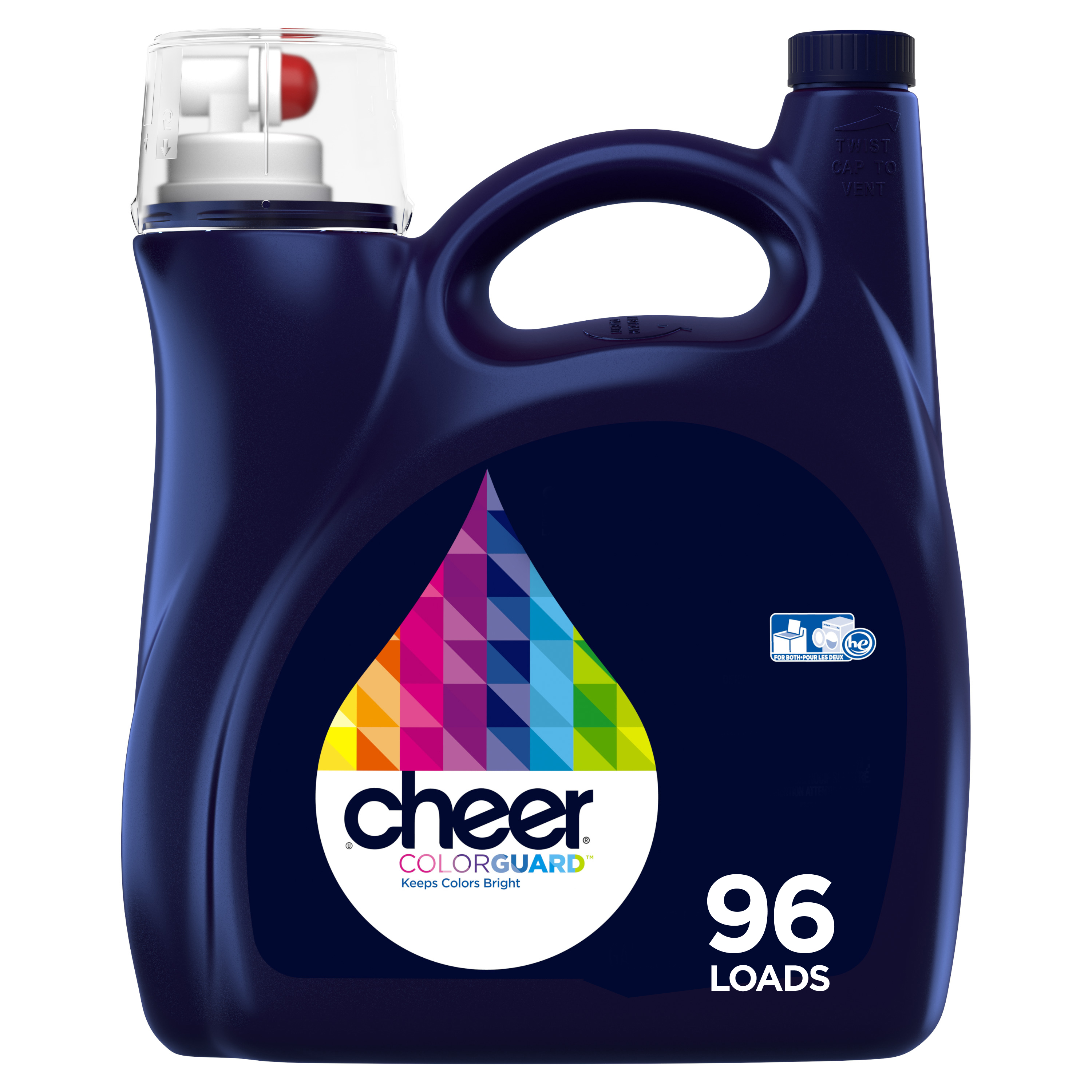 Cheer Colorguard, 96 Loads Liquid Laundry Detergent, 150 Fl Oz ...