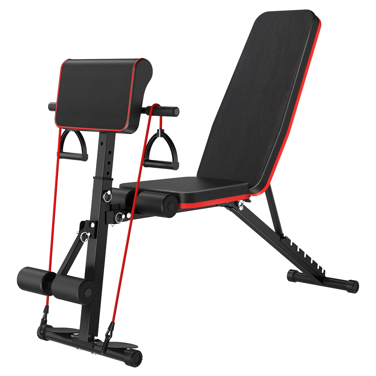 Dbuoem Adjustable Weight Stool,Multi Gears Adjustment Workout Stoolfor ...
