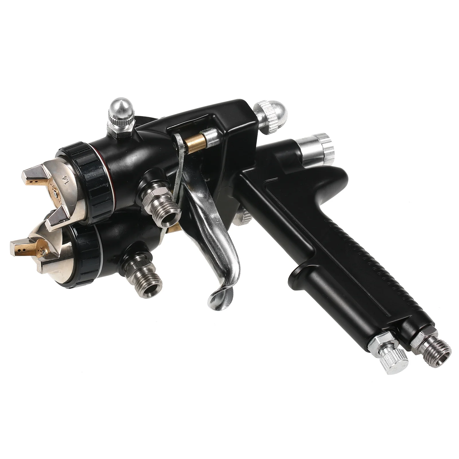 Walmeck Electric paint sprayer,Paint Sprayer Silver Air Powered Heads ...