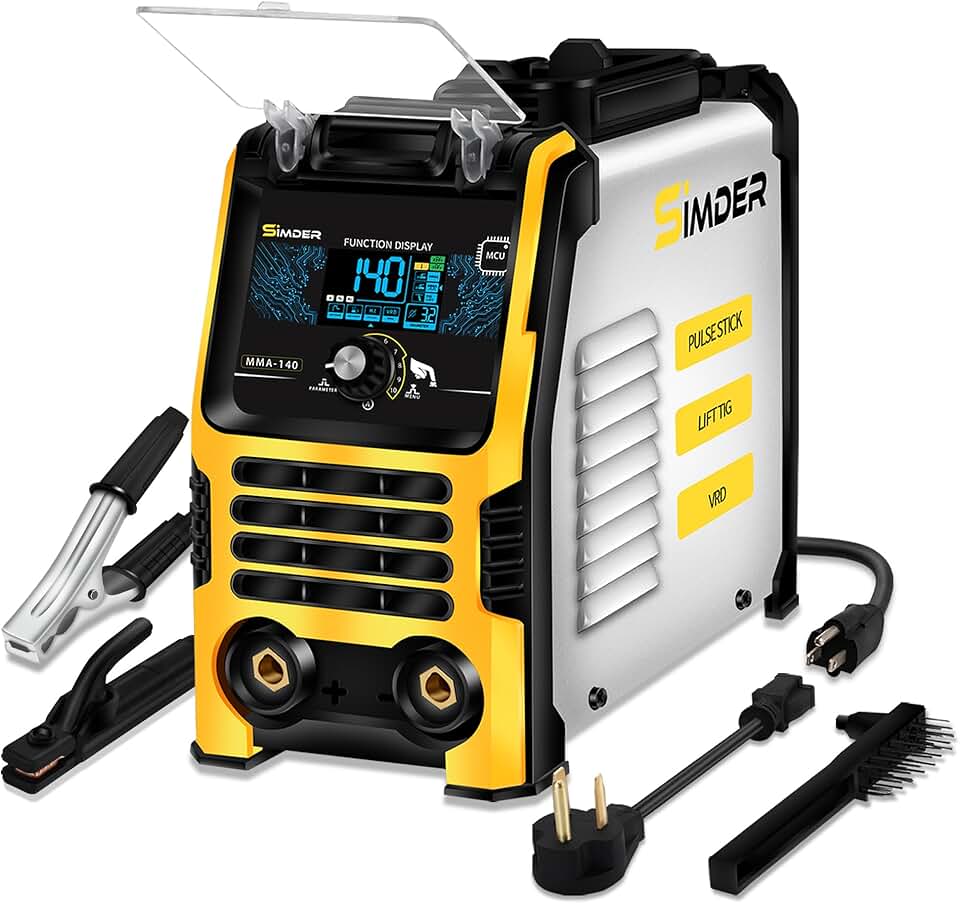 SSIMDER ARC Welder With Pulse Stick 140A 3 in 1 ARC/PULSE Stick/LIFT ...