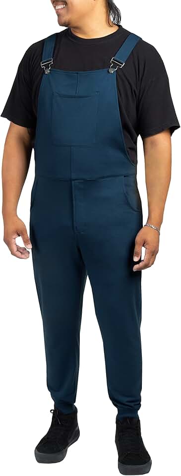 Overalls Unisex Sweatpant, Relaxed Fit Overalls, Organic Cotton Blend ...