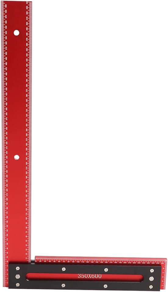 L Shaped Ruler, 350x600mm 90 Degree Measuring Tools Right Angle Ruler ...