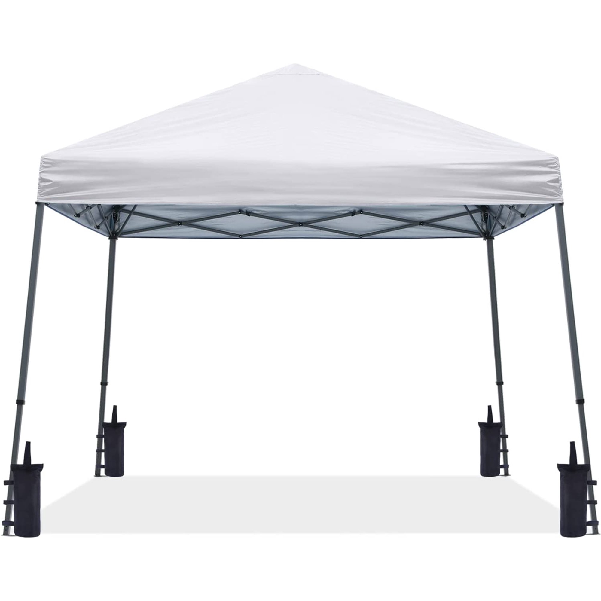Stable Pop up Outdoor Canopy Tent 10 x 10 ft Base / 8 x 8 ft Top, White ...