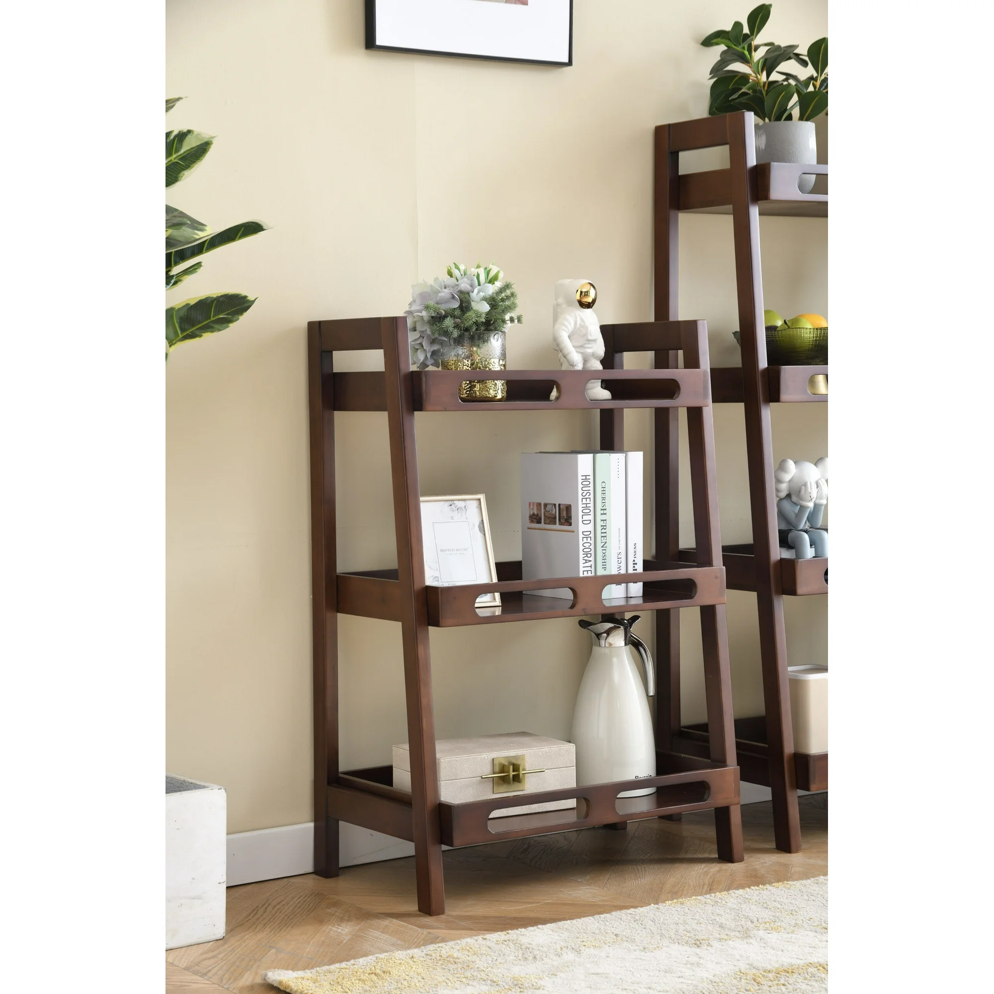 Solid Wood 3-Tier Shelving Unit - Organize with Style and Strength ...