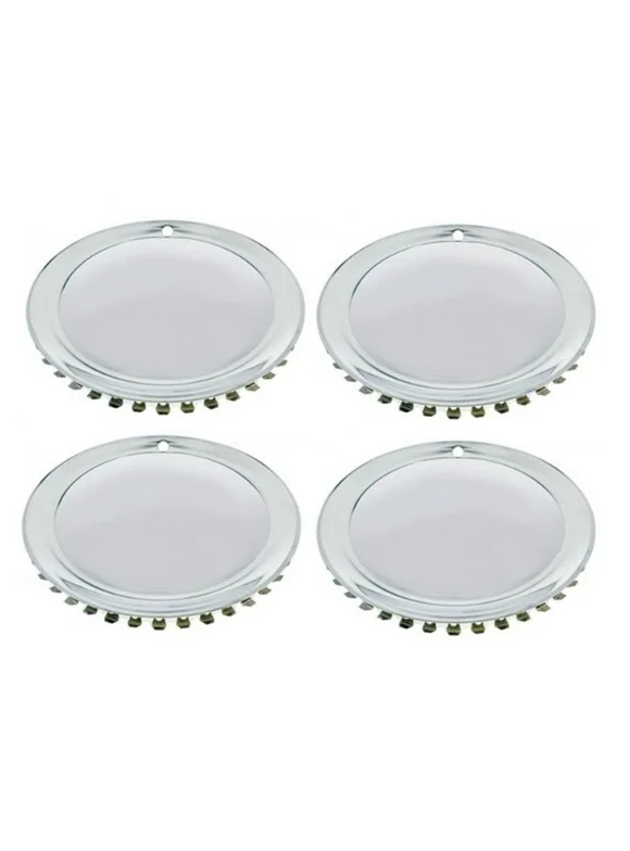 Geelife 15" FULL MOON Chrome Hubcaps Wheelcover SET - Overstock Kansas ...