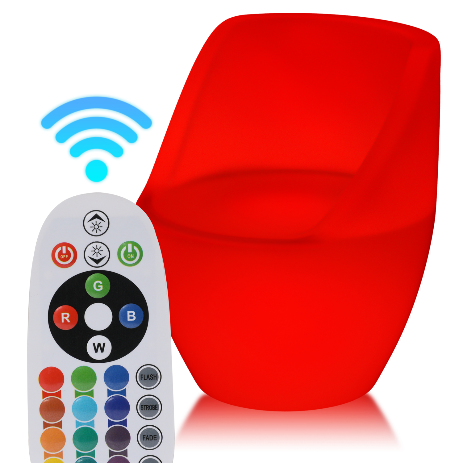 Magshion LED Glow Chairs for Outside, 16 Color Changing Light-up ...