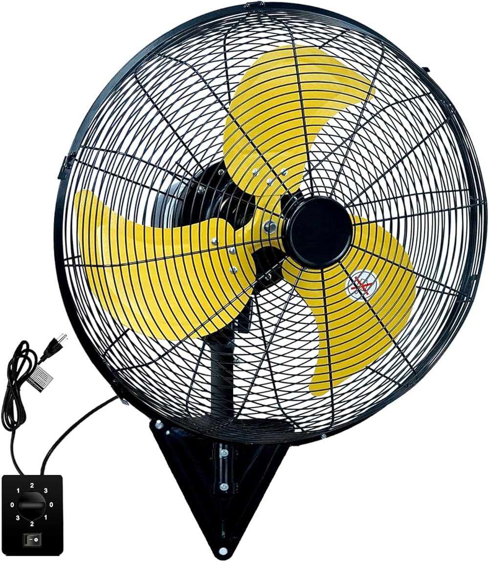 18in Wall Mount Fan Oscillating Wall Fan Wall Mounted Fan Indoor High ...