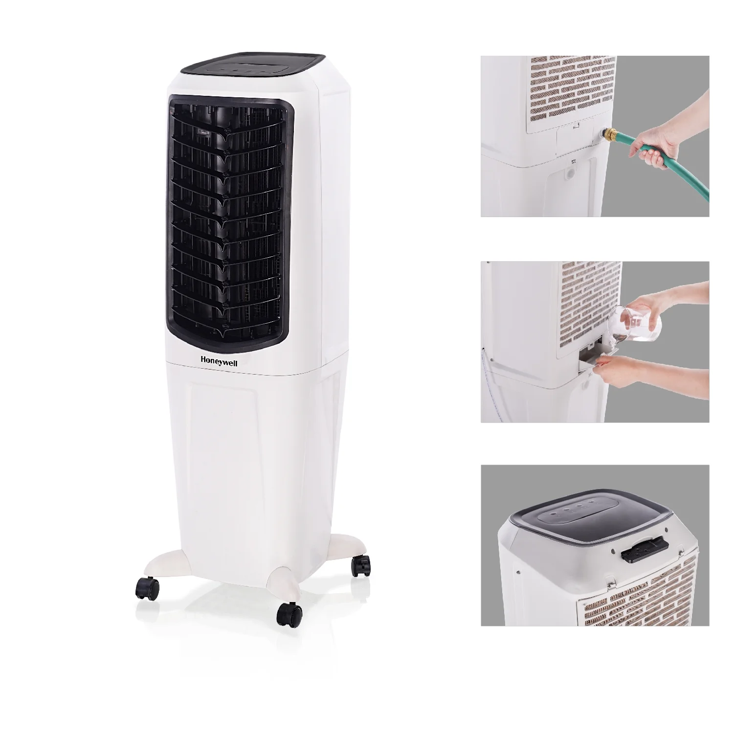 Honeywell 700 CFM Compact Spot Fan & Humidifier, Indoor Portable ...