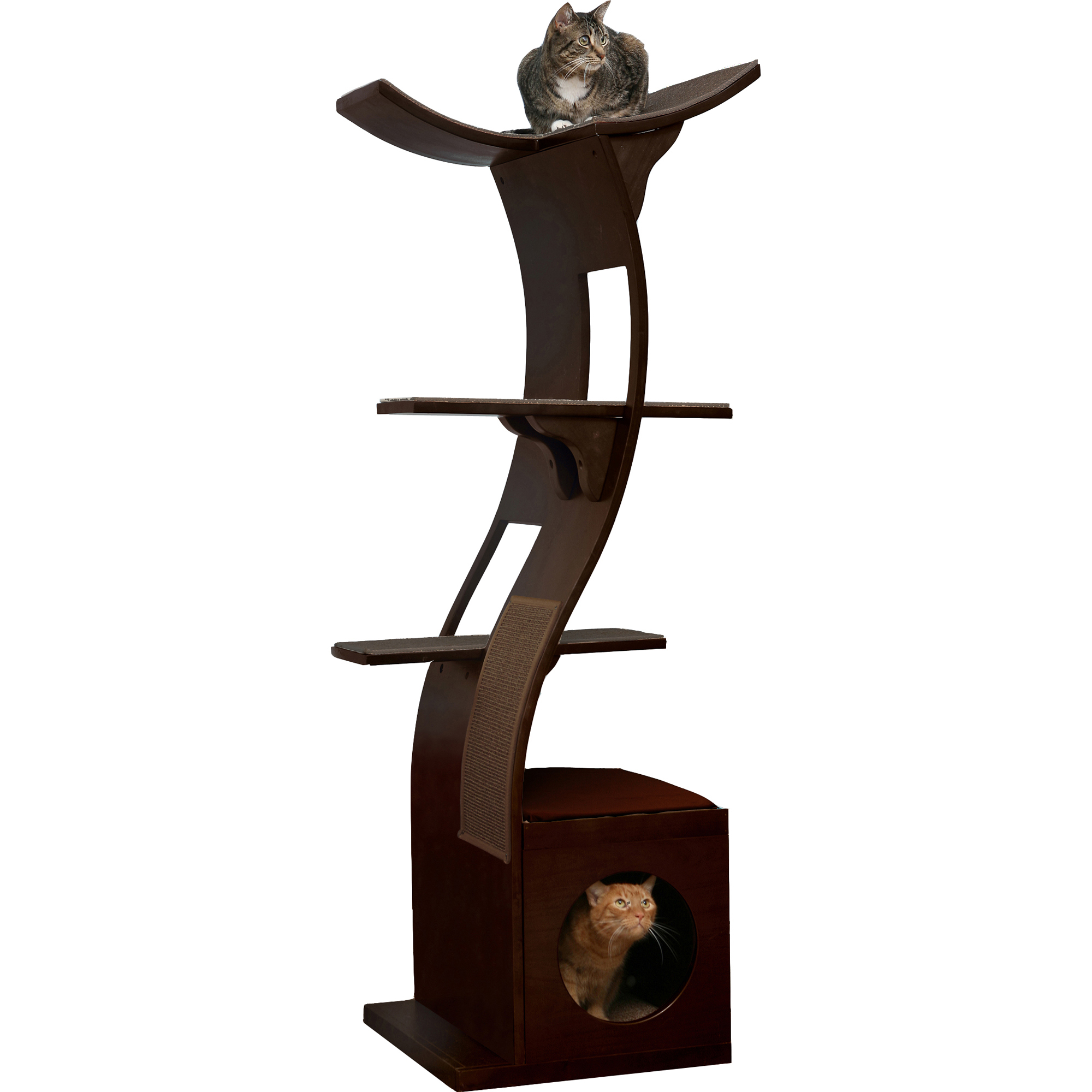 The Refined Feline Lotus 69 in. Cat Tower - Overstock Kansas