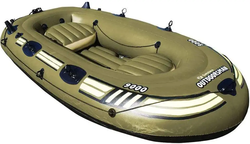 Solstice Outdoorsman 9-Foot Heavy-Duty Inflatable Fishing Boat with ...
