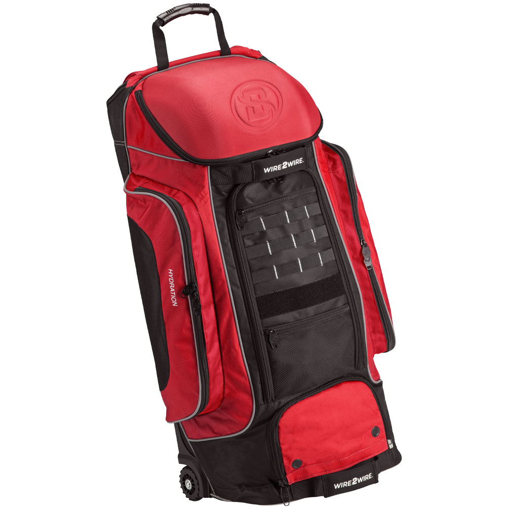 Wire2wire Tournament Catcher's Wheeled Bag Red/Black - Overstock Kansas