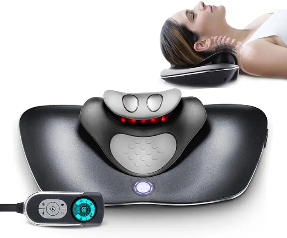 Multi-Functional Neck Traction Device, Electric Neck Massager with ...
