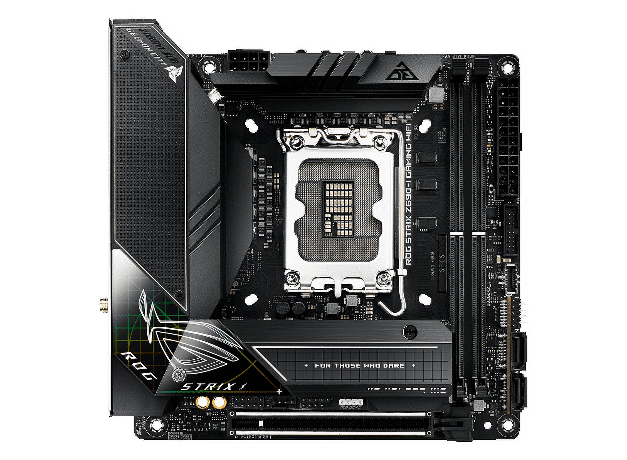 ASUS ROG Strix Z690-I Gaming Wi-Fi 6E LGA 1700 (Intel 12th Gen) mini ...