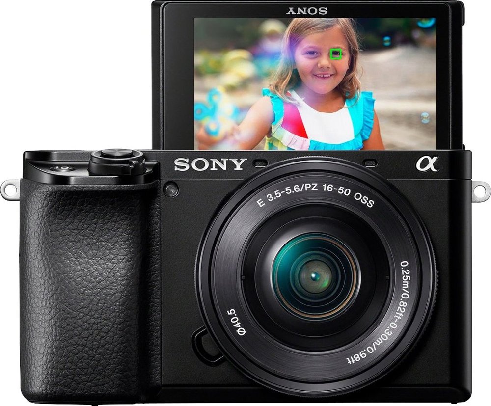 Sony - Alpha 6100 Mirrorless 4K Video Camera with E PZ 16-50mm Lens ...