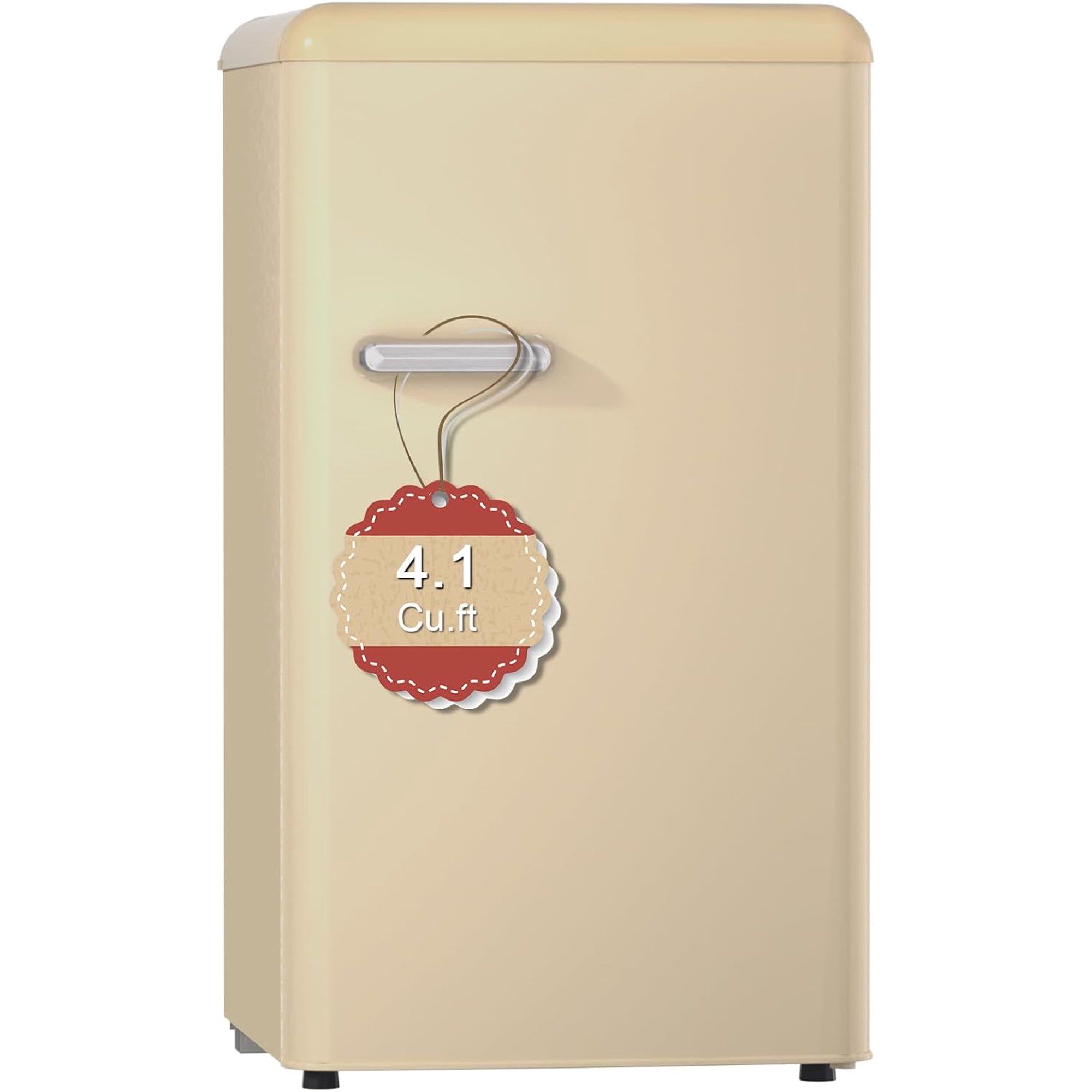 Retro Compact Fridge with Freezer, Single Door Mini Retro Refrigerator ...