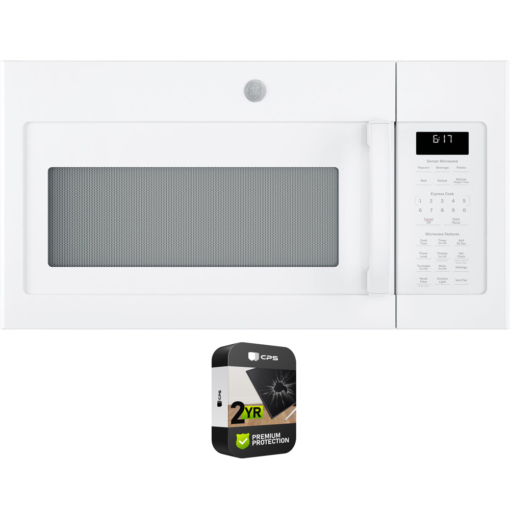 GE JVM6175DKWW 1.7 Cu. Ft. Over-the-Range Sensor Microwave Oven White ...