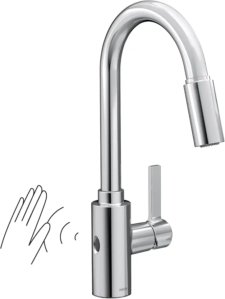 Moen 7882EWC Genta LX Motionsense Wave Sensor Touchless One Handle High ...