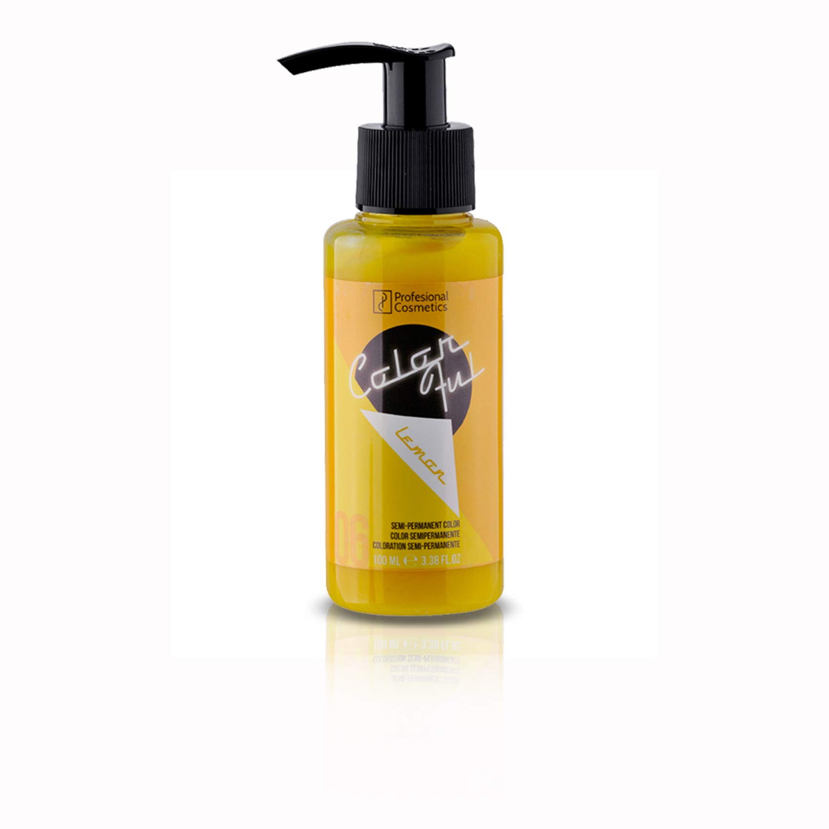 Professional Cosmetics Colorful Yellow Semi Permanent Hair Colour ...
